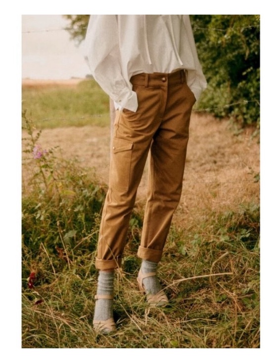 Sezane | Pants & Jumpsuits | Sezane Benicio Trouser Cargo Chino Womens ...
